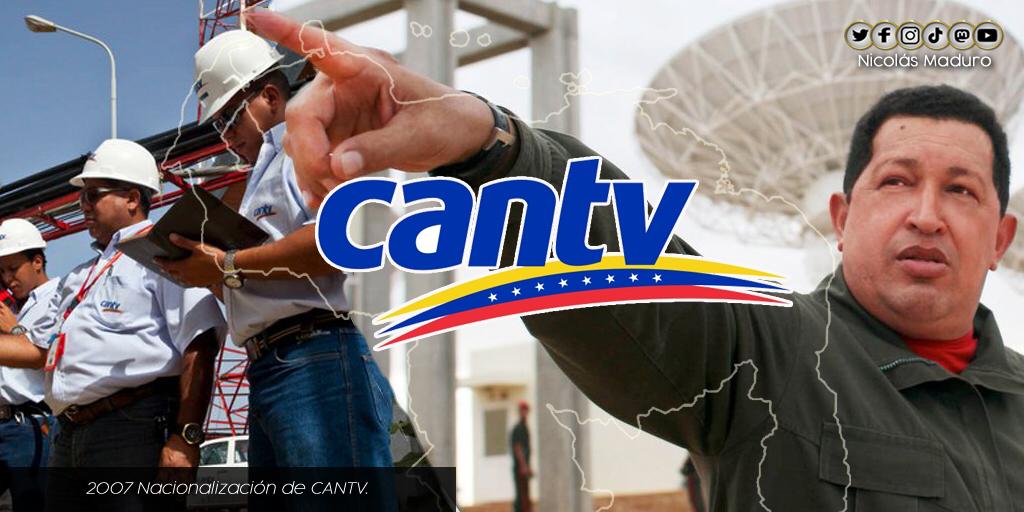 14 años de la nacionalización de CANTV, un verdadero acto de justicia y ...